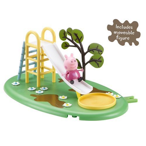 Peppa Pig Muddy Puddle Playground Playset - SLIDE - Stortford Toys