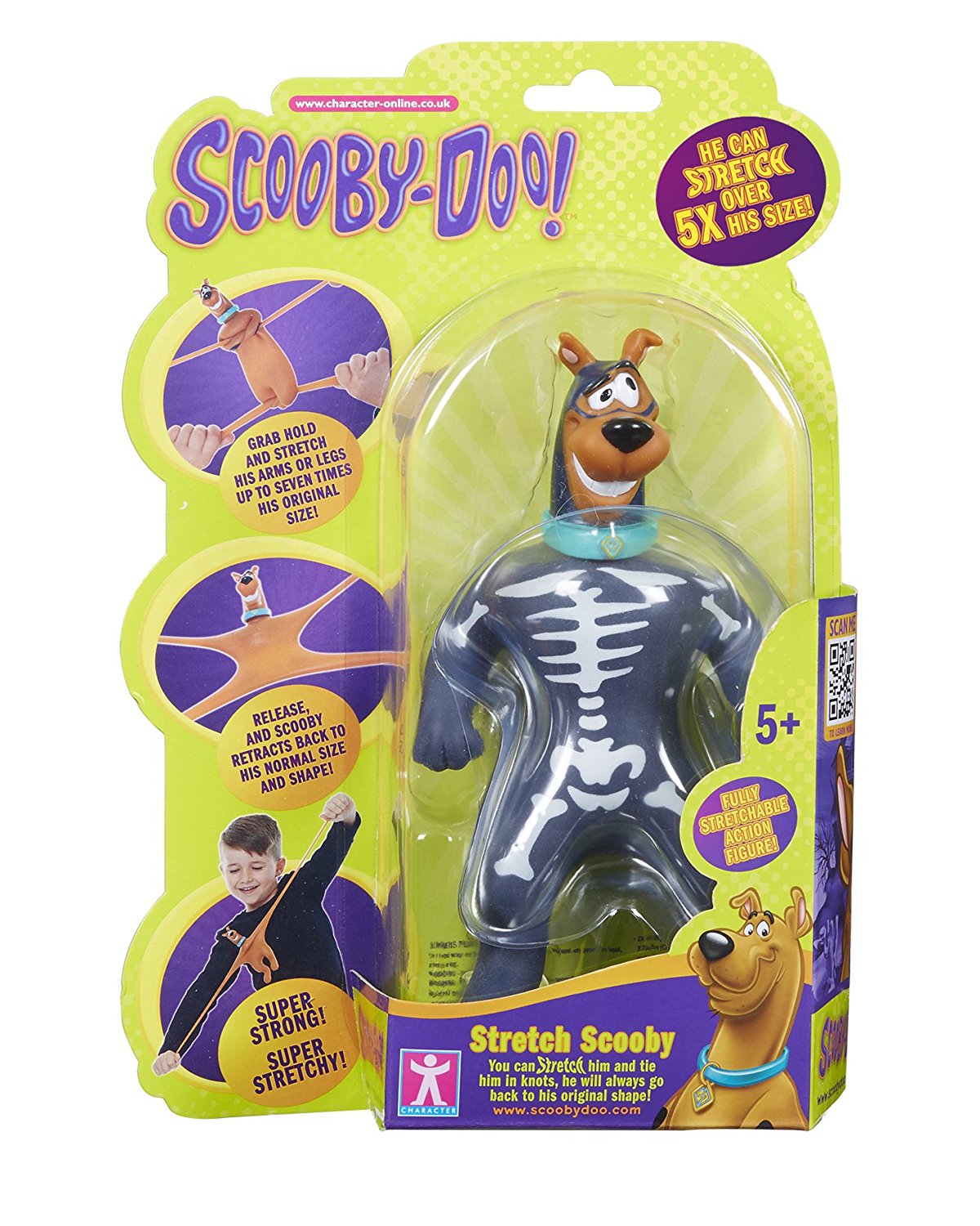 Stretch Mini Scooby Doo - X-ray Skeleton Scooby - Stortford Toys