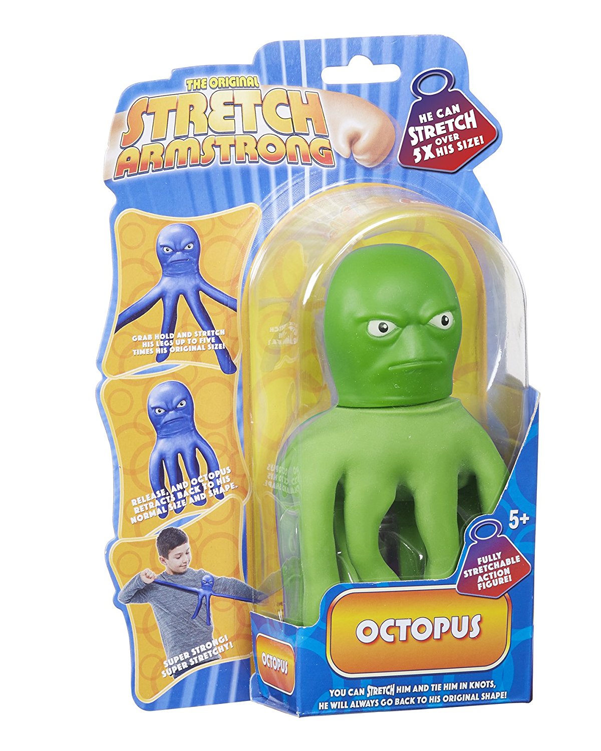 Stretch Mini Octopus - Green - Stortford Toys