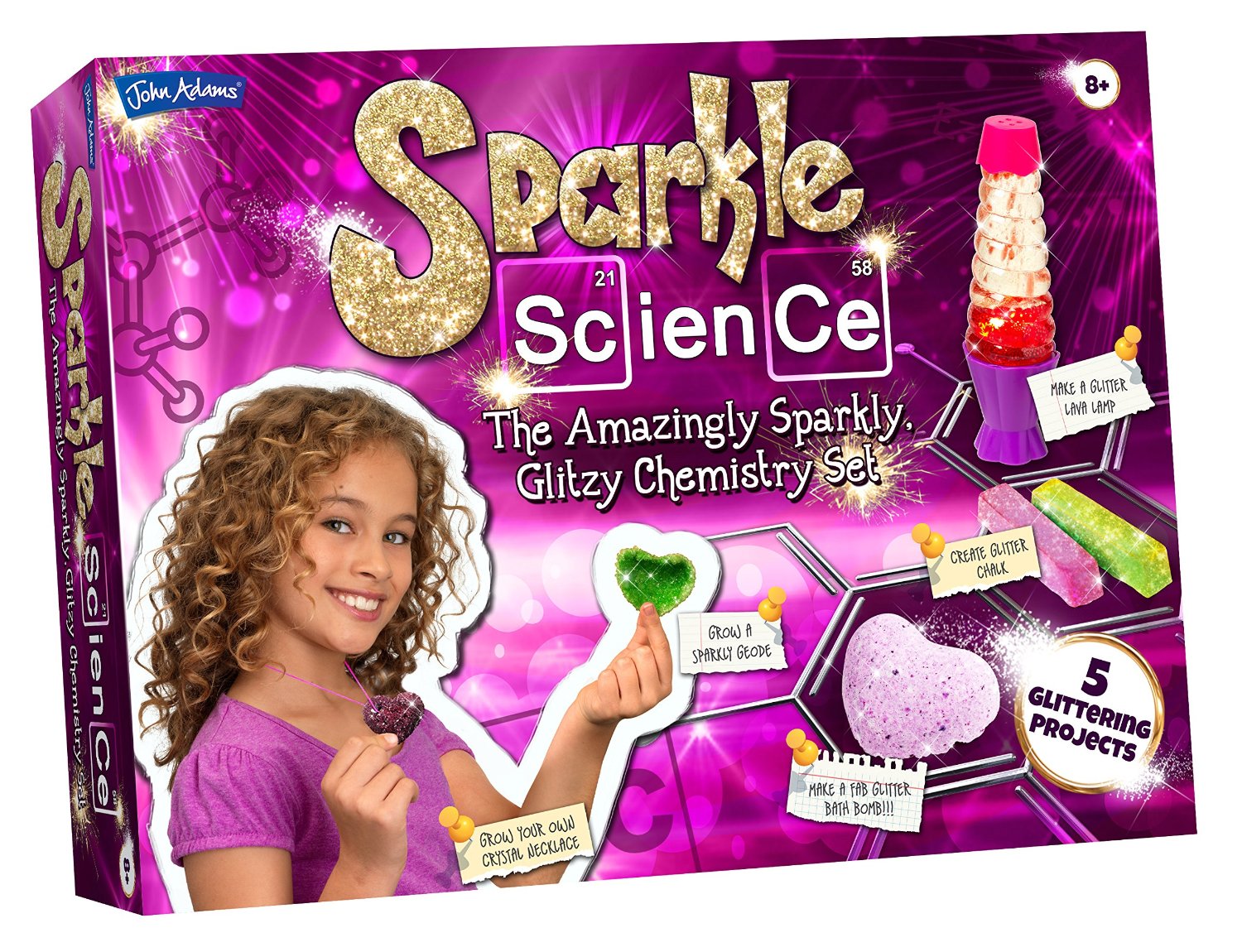 John Adams Sparkle Science Glitzy Chemistry Set - Stortford Toys