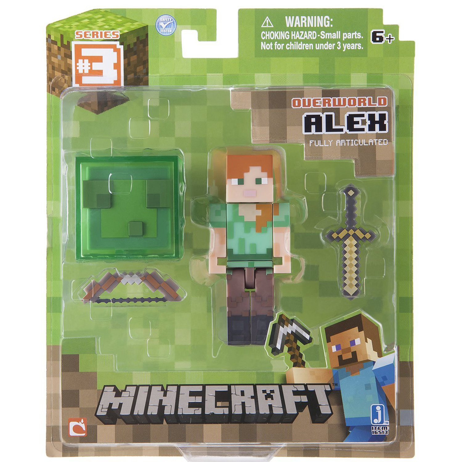 Minecraft 3-inch Alex Figure with Accessory - Stortford Toys