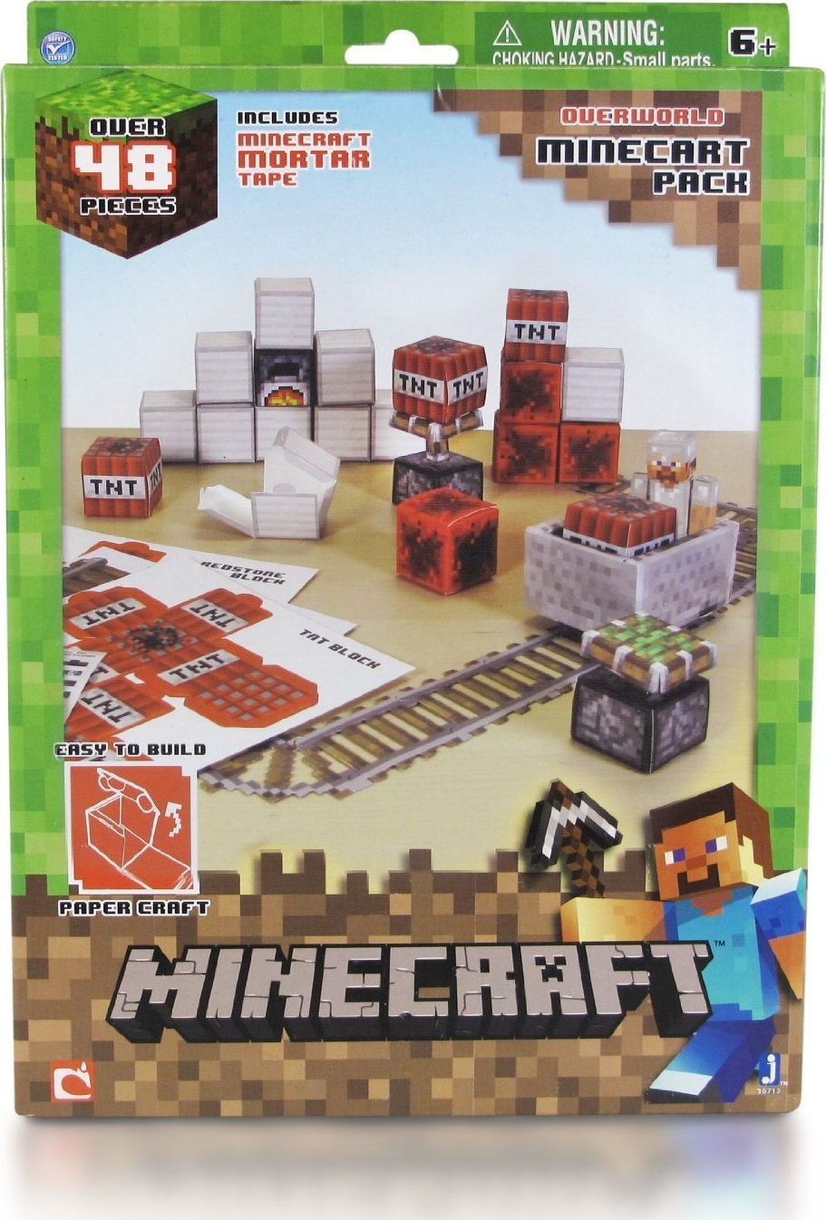 Minecraft Papercraft 48 PCS set - MINECART - Stortford Toys