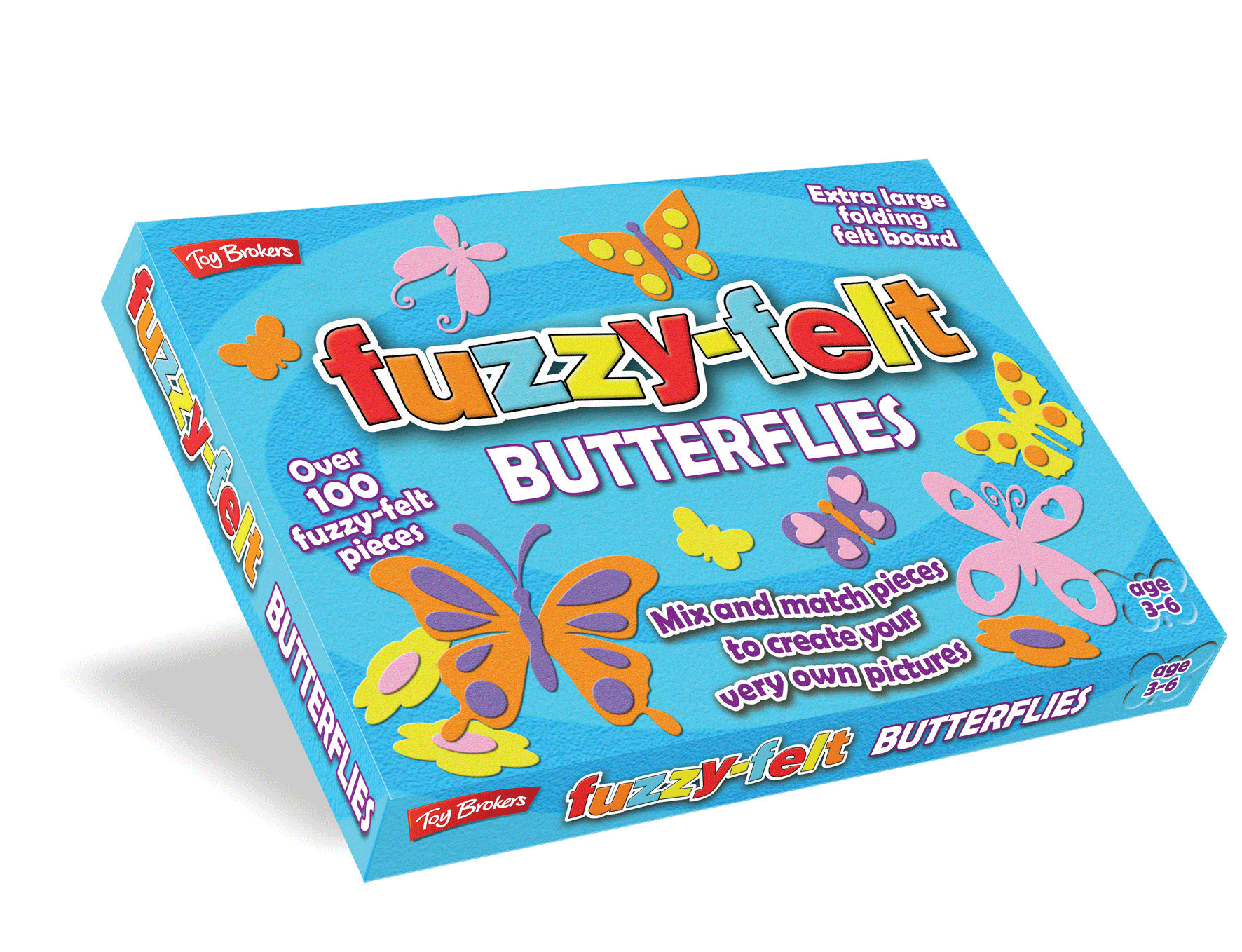 Fuzzy Felt Butterflies - Stortford Toys