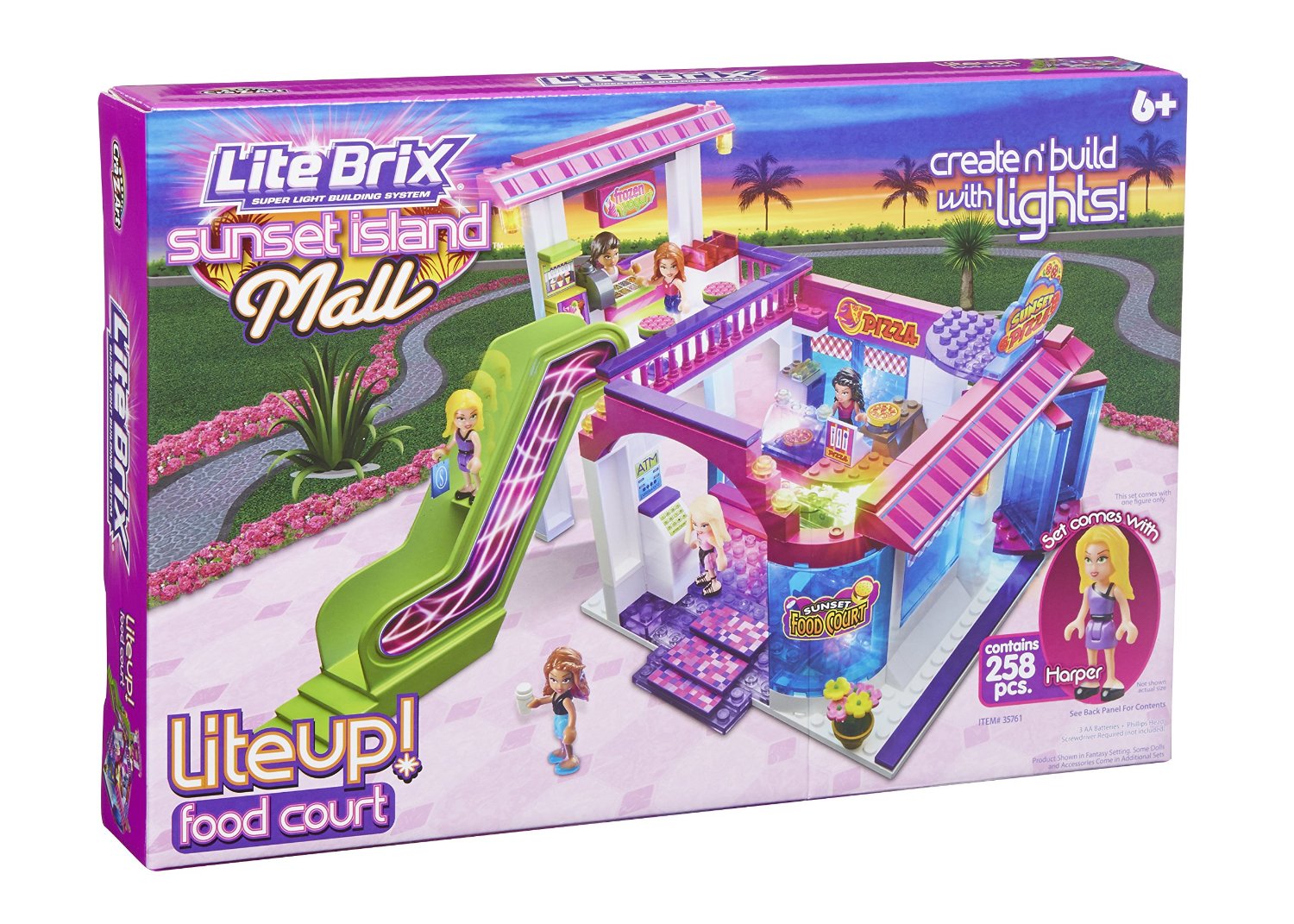 Lite Brix Sunset Mall Food court - Stortford Toys