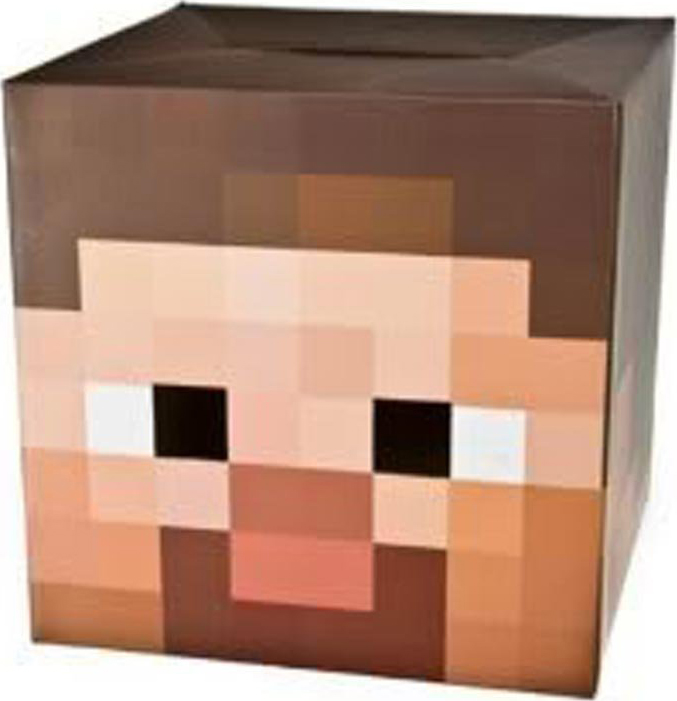 Minecraft Box head - STEVE - Stortford Toys