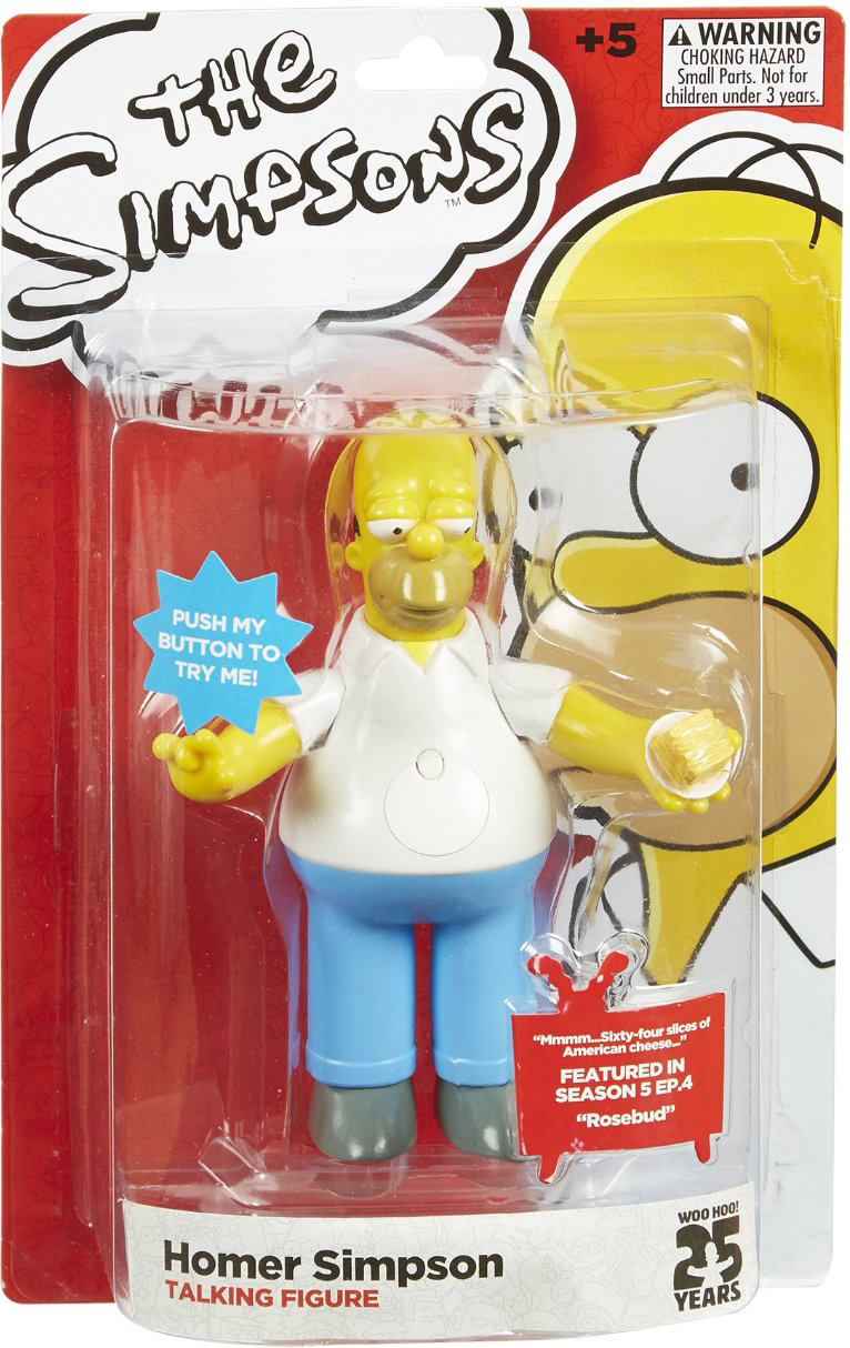 The Simpsons Talking Figure - HOMER SIMPSON - Stortford Toys