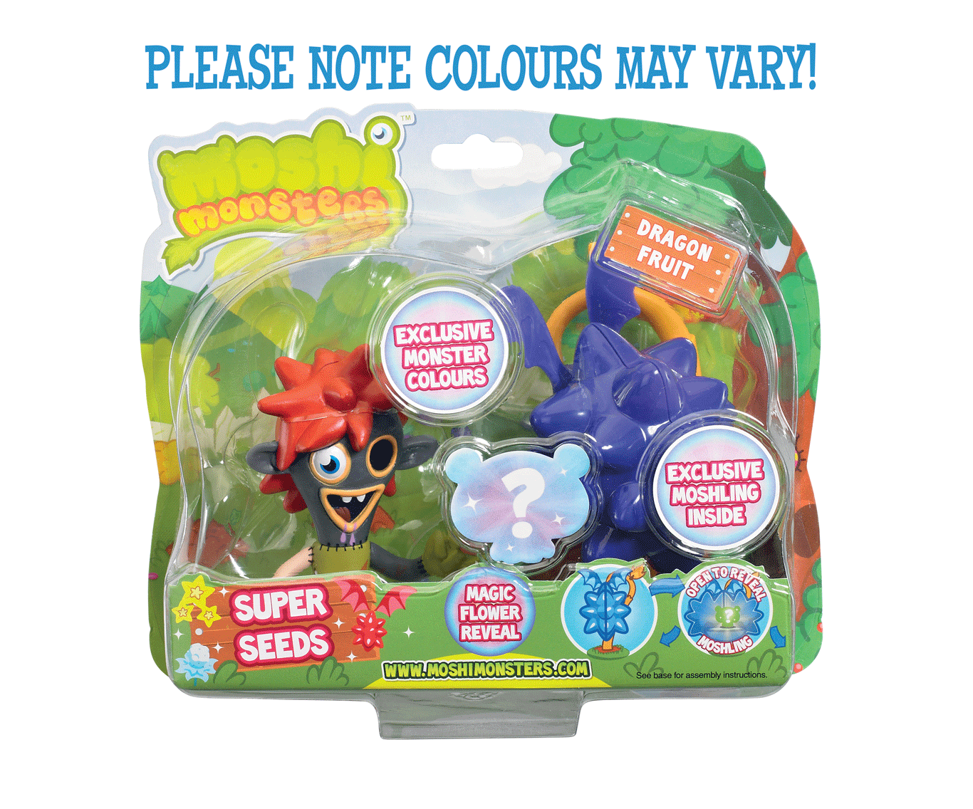 Moshi Monsters Super Seeds - Dragon Fruit - ZOMMER - Stortford Toys