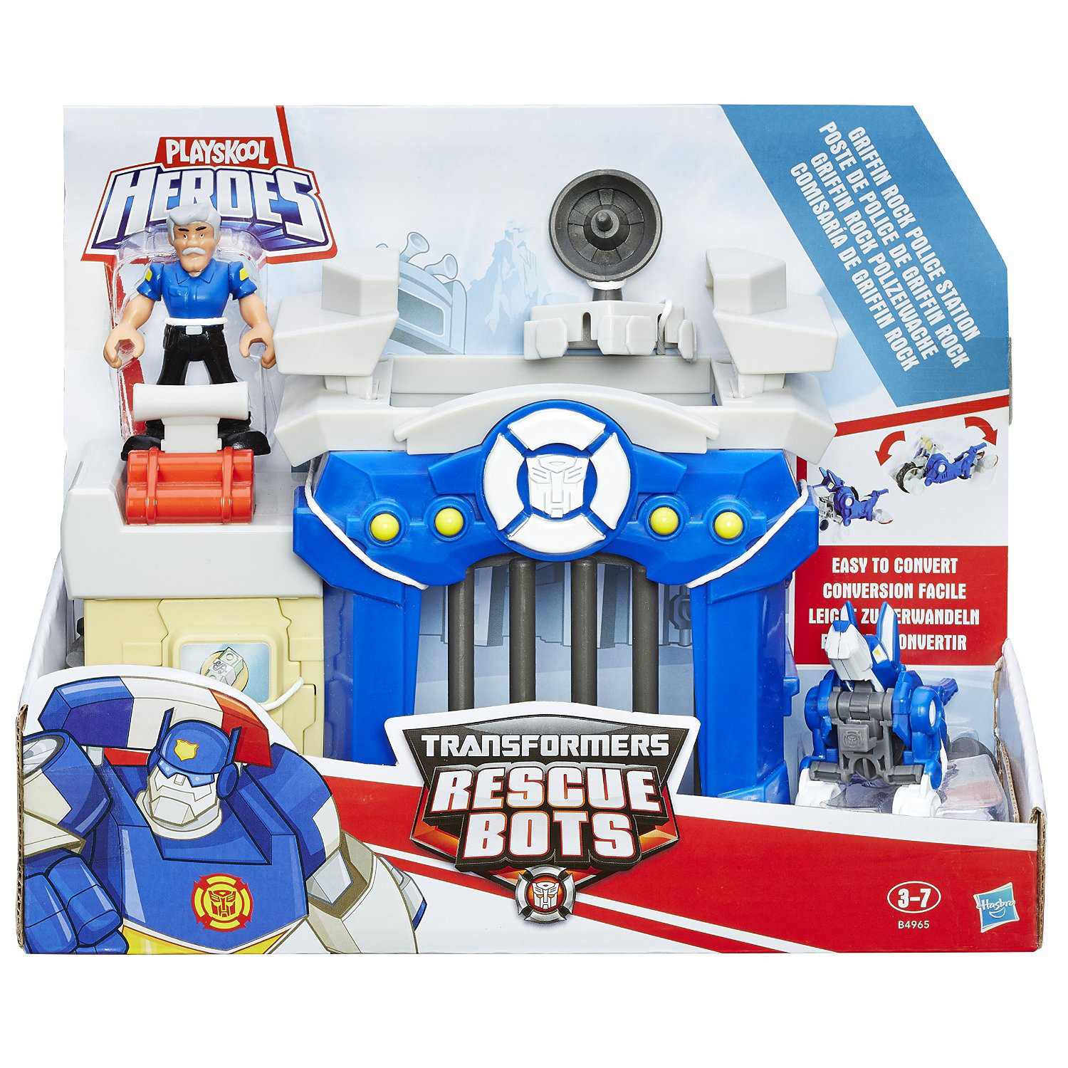 Transformers Playskool Heroes Griffin Rock Police Station - Stortford Toys