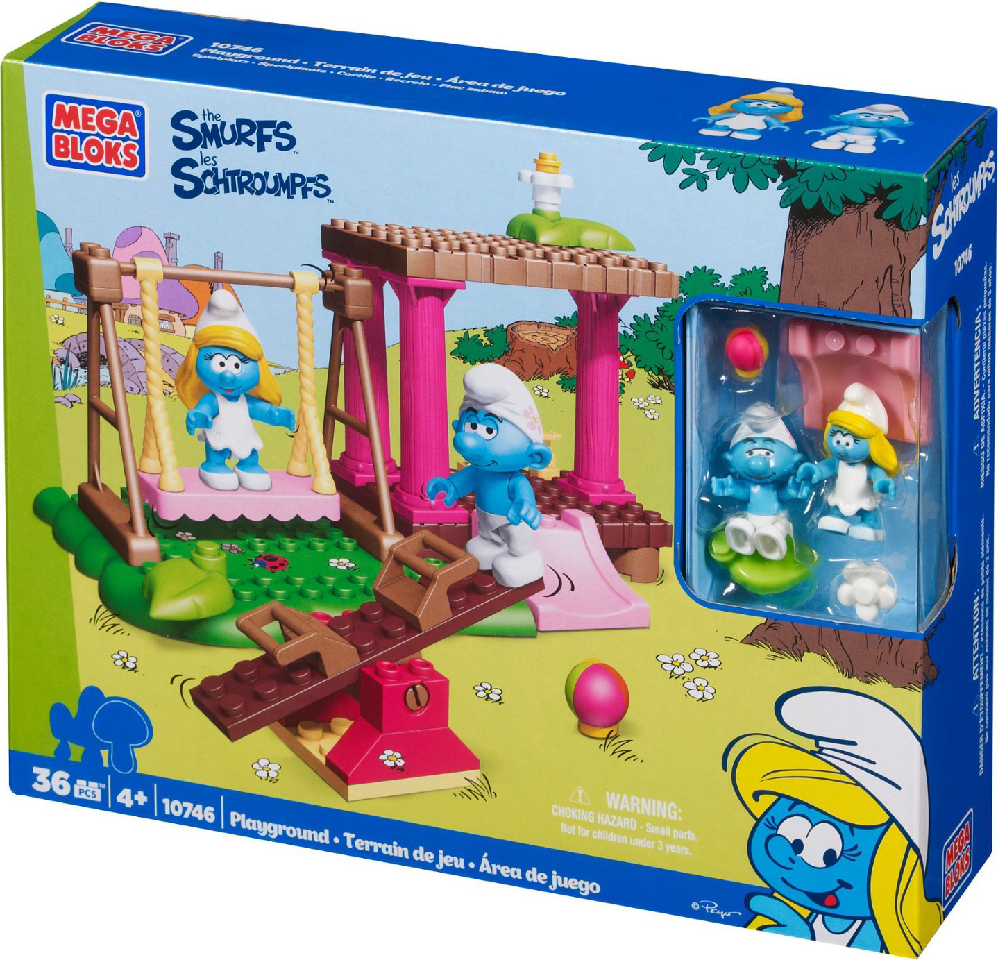 Mega Bloks The Smurfs - Playground Playset - Stortford Toys