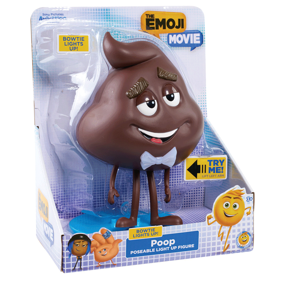Emoji Movie Articulated Figures - Poop Daddy - Stortford Toys