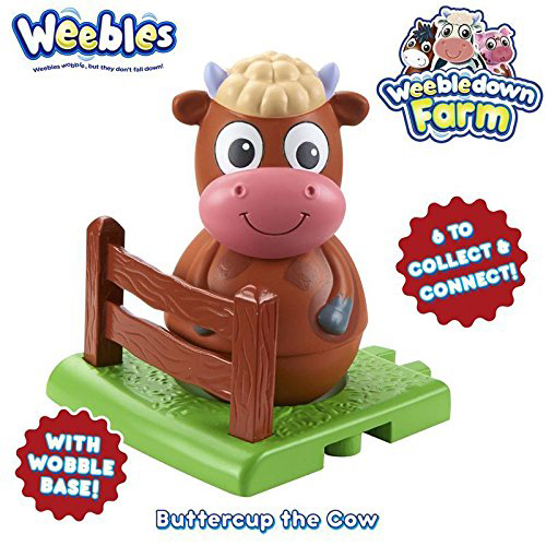 Weebledown Farm Weebles Figure and Base Buttercup the Cow - Stortford Toys