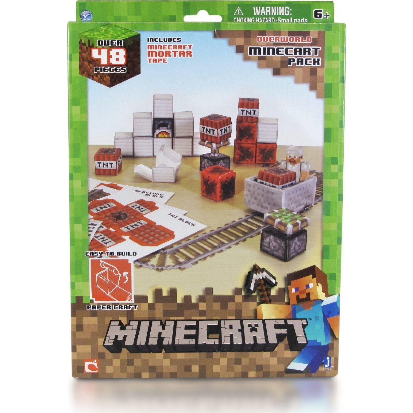 Minecraft Papercraft 48 PCS set - MINECART - Stortford Toys