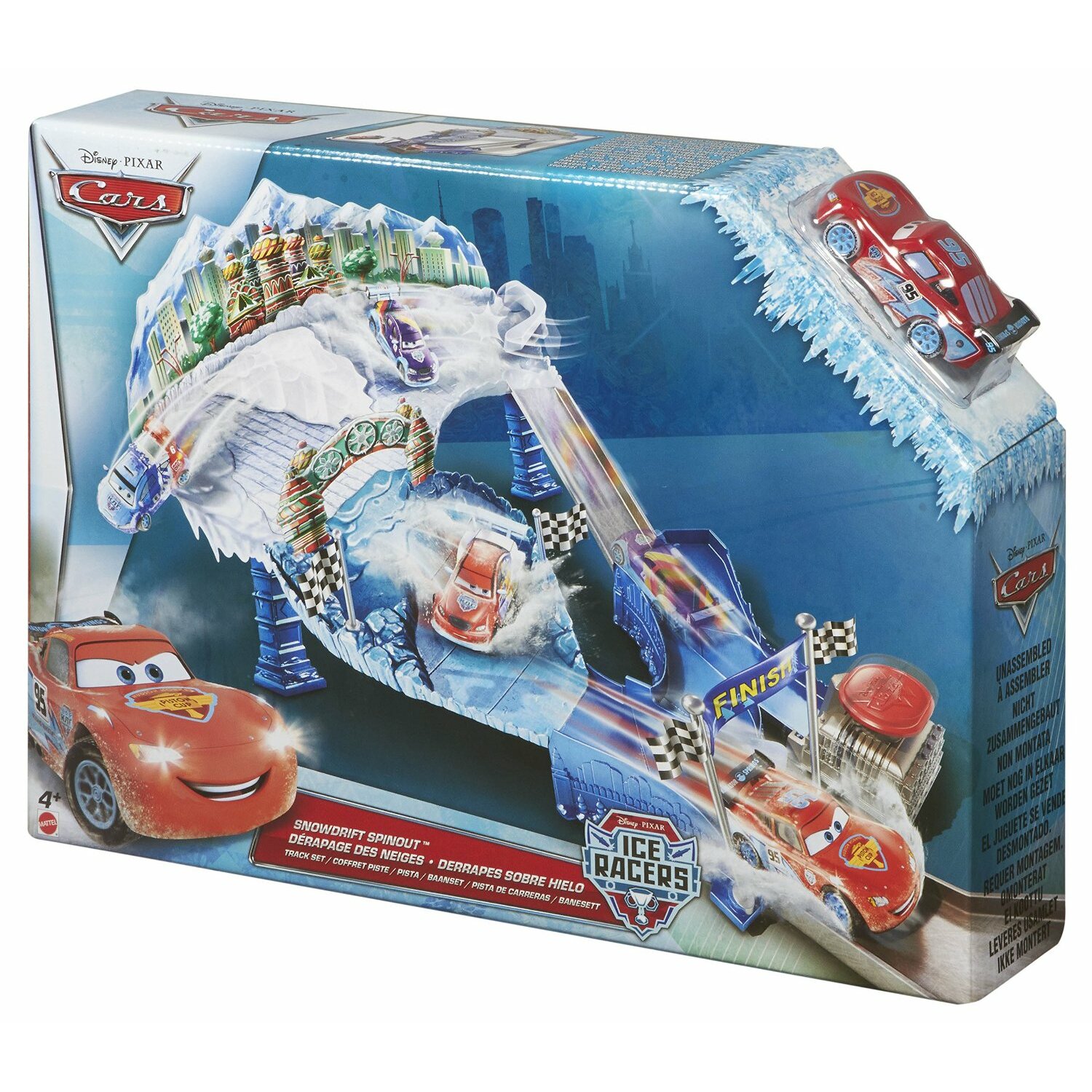 Disney Pixar Cars Ice Racers Snow Drifter Spinout Trackset - Stortford Toys