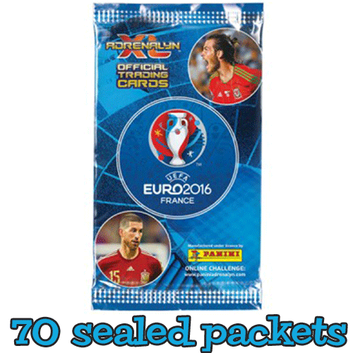 Panini Euro 2016 Adrenalyn XL trading card pack CDU 70 packs ...